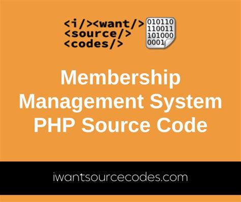 Membership Management System Php Source Code