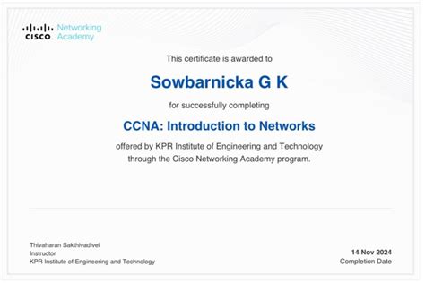 Networking Cisco Ccna Learningjourney Kpriet Sowbarnicka Karthi