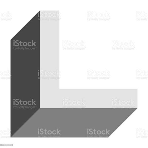 문자 및 숫자 등각투영 입방 글꼴 3d 왼쪽 아래 앞면 밝은 회색 문자 L 벡터 알파벳 L에 대한 스톡 벡터 아트 및 기타 이미지 Istock