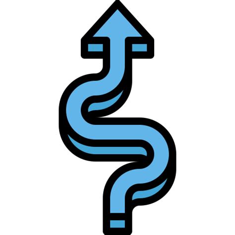 Curve Arrow Generic Outline Color Icon