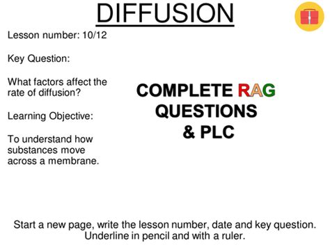 Diffusion And Practical New Aqa Gcse Teaching Resources