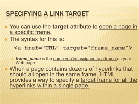 Html Frames Pptx Web Design And Html Internet