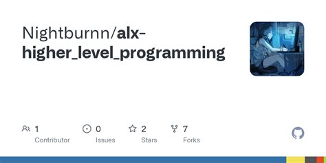 github nightburnn alx higher level programming