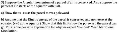 3 Suppose The Angular Momentum Of A Parcel Of Air Is