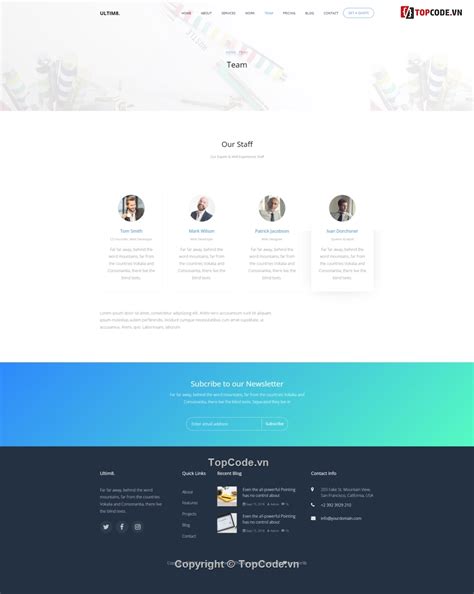 Template website giới thiệu dịch vụ