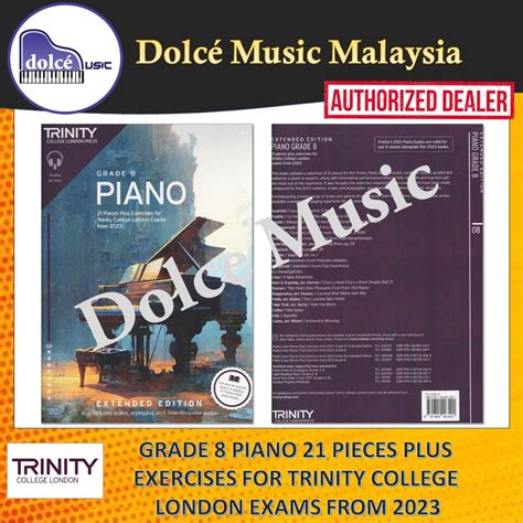 Trinity Grade 8 Piano 21 Pieces Plus Exercises For Trinity College