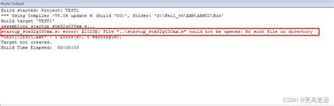 启动文件缺失stm32cubemx生成工程没有启动文件 Csdn博客
