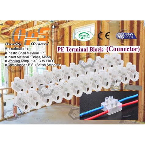 [1 Bag 10pcs] 5a 10a 15a 20a 30a 60a Pvc Wire Cable Connector Connecter Terminal Block Wire