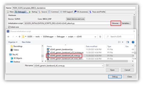 howto debugging bbe32 dsp on s32r45 using s32 debugger nxp community