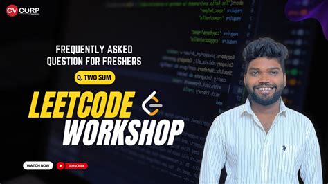 Leetcode Workshop Frequently Asked Question For Freshers Two Sum Leetcode Placements