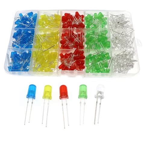 500pcs Box 5mm3mm Led Diode Kit Mixed Color Light Diy Kit