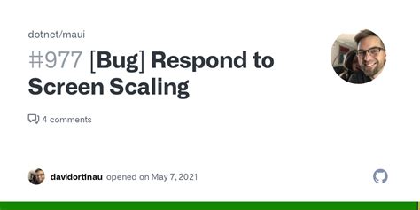 Bug Respond To Screen Scaling Issue Dotnet Maui GitHub