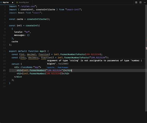 Typescript Error When A String Value Is Passed To FormatNumber Issue Formatjs Formatjs