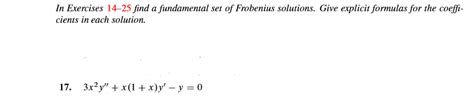 Solved In Exercises Find A Fundamental Set Of Chegg