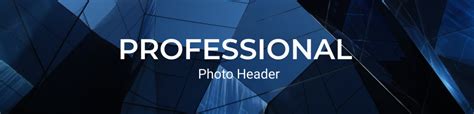 Free Professional Photo Header Template To Edit Online