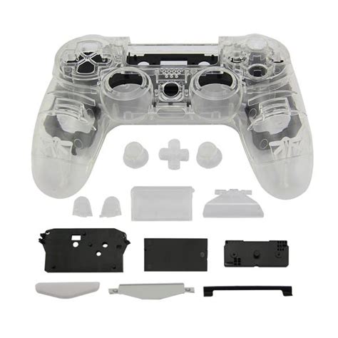 Full Housing Shell Transparent White PS4 Replacement Controller