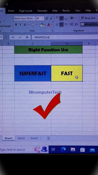 Right Function Use In Ms Excel Right Formula In Ms Excel Ms Excel Tips And Tricks Exceltips