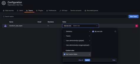 provisioning rbac with terraform grafana documentation
