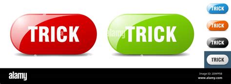 Trick Button Sign Key Push Button Set Stock Vector Image And Art Alamy