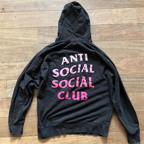 Anti Social Social Club Hoodie Size Xl Fits Like L Depop