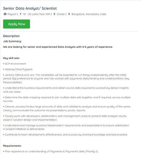 Sendil Baskar On Linkedin Seniordataanalysts Seniordatascientists Client Payroll Fulltime…