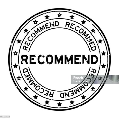 그런 지 블랙 흰색 배경에 고무 인감 도장 라운드 스타 아이콘으로 단어 추천 가격에 대한 스톡 벡터 아트 및 기타 이미지 가격 검은색 고객 Istock