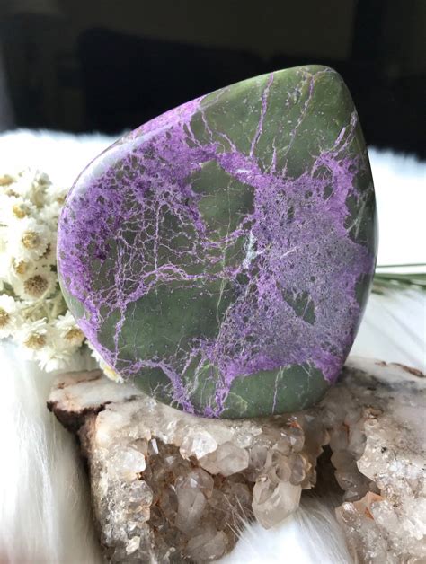 Serpentine And Stichtite Atlantisite Crystal Freeform Etsy