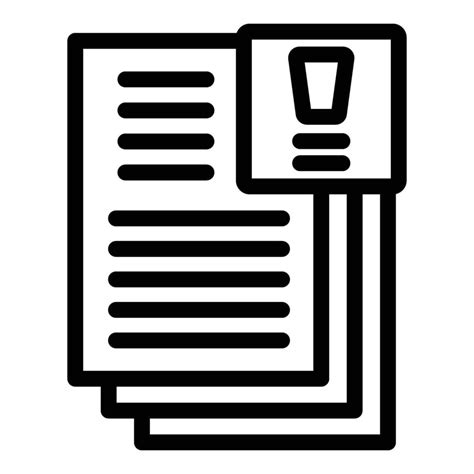 Faq Documentation Icon Outline Query Support Information 45413961