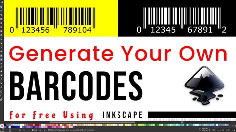 How To Create Barcode For Free Using Inkscape • A Step By Step Tutorial On Generating Barcodes