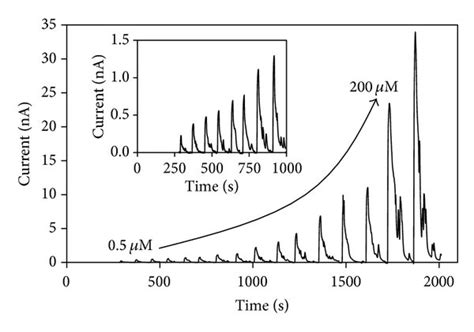 Current Time Response Curve With Background Signal Subtracted A And
