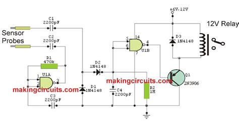 Anti Corrossive Water Level Probe Circuit Making Easy Circuits