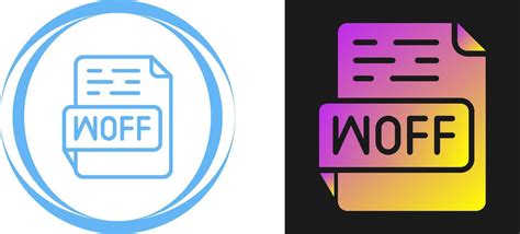Woff Vector Icon 40648816 Vector Art At Vecteezy