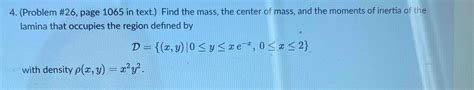 Solved Problem Page In Text Find The Mass Chegg Com