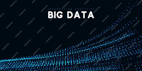 Premium Vector Big Data Visualization Information Wave Technology