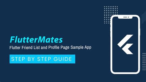 fluttermates flutter friend list and profile page sample app