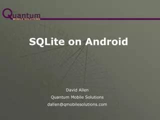 PPT SQLite Database Tutorial In Android PowerPoint Presentation Free Download ID 7967836