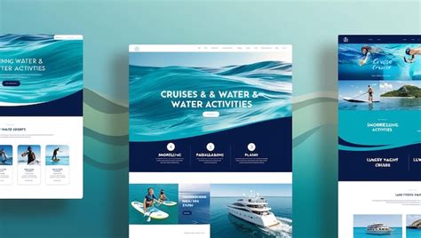 Cruises Water Activity Web Ui Design Premium Ai Generated Image