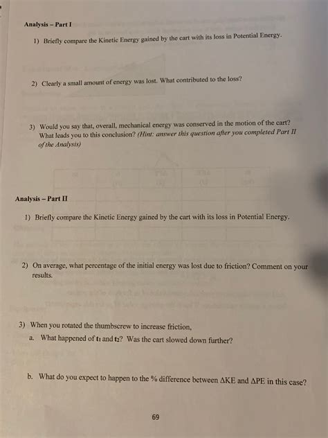 Solved I Need Help Answering The Analysis Questions To My Chegg