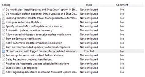Windows Update Group Policty Editor