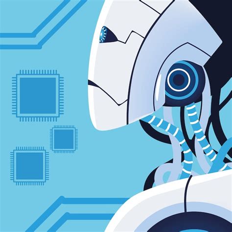Premium Vector | Artificial intelligence robot technology