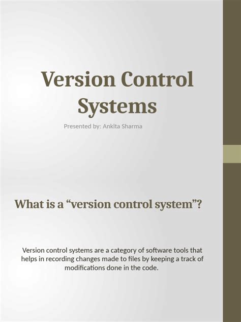 Version Control Systems Pdf Version Control Computing