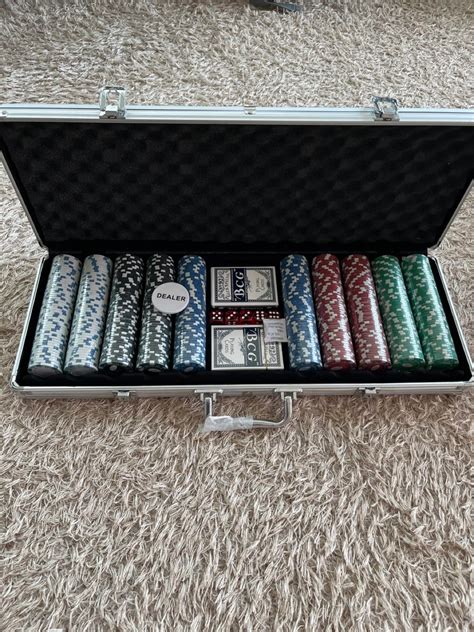500pcs 카지노포커칩세트 미 당근 중고거래
