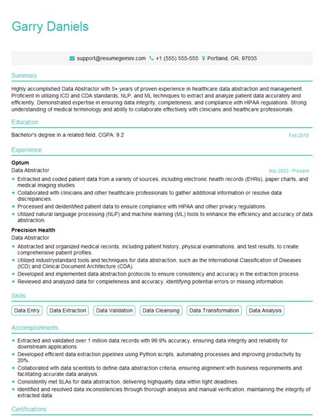 Top 10 Questions For Data Abstractor Interview Resumegemini Online Resume Builder
