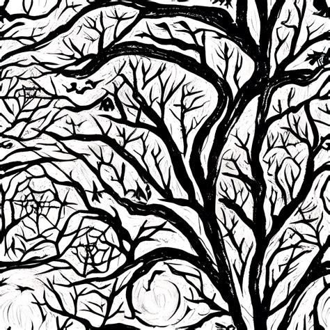 Spooky Illustration Pattern Creative Fabrica