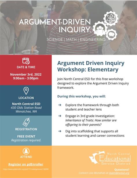 argument driven inquiry in 3rd grade science ncesd