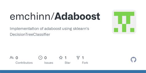 GitHub Emchinn Adaboost Implementation Of Adaboost Using Sklearn S DecisionTreeClassifier
