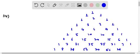 solved form rows 8 10 of pascal s triangle