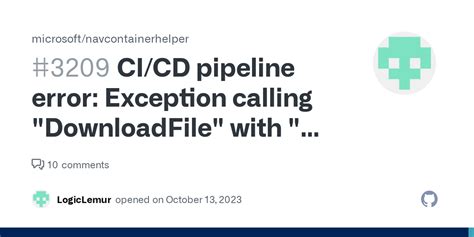 Cicd Pipeline Error Exception Calling Downloadfile With 2 Arguments Illegal Characters