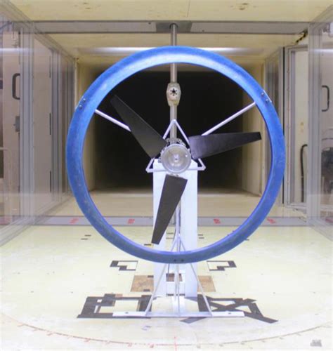 The 3 Blade Dawt Model Inside The Wind Tunnel Testing Section