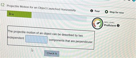 12 projectile motion for an object launched horizontally tour [physics]